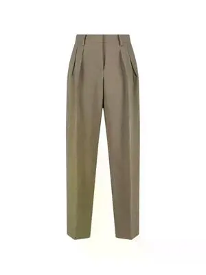 THE FRANKIE SHOP Daytona Pleated Trousers - Green