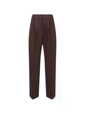 THE FRANKIE SHOP Doyer Pleated Trousers - Brown