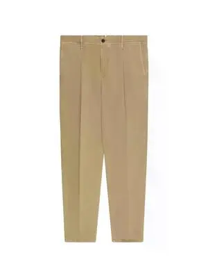 SLOWEAR Buttoned Tapered Trousers - Neutrals