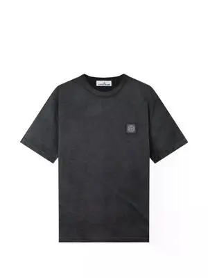 Stone Island Reflective Cotton T-shirt - Black