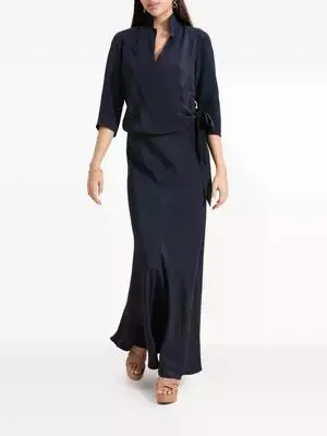 PETER COHEN Wrap Maxi Dress