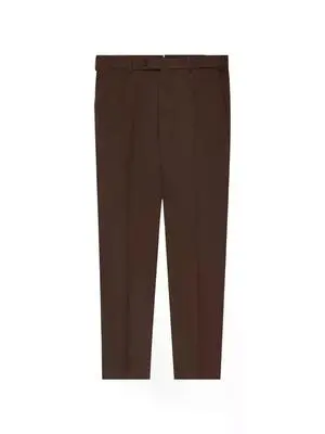 SLOWEAR Buttoned Trousers - Brown