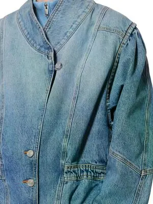 Isabel Marant Dolie Panelled Denim Jacket - Blue