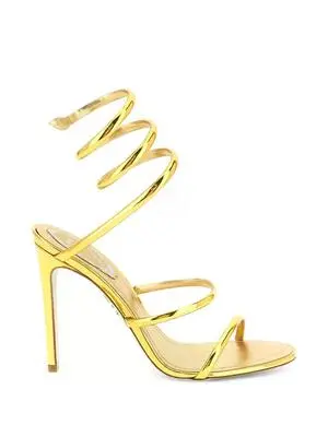 Rene Caovilla Cleo Spiral-strap Sandals - Gold