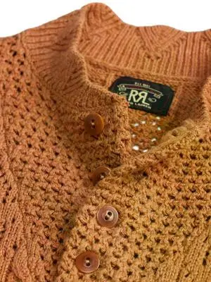 Ralph Lauren Open-knit Buttoned Sweater