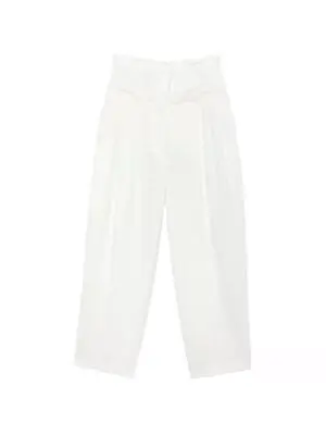 SYSTEM Belt-loop Drawstring Trousers - Neutrals
