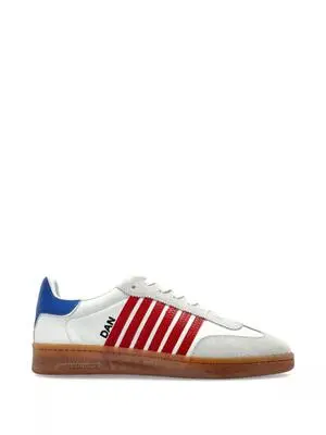 Dsquared2 Boxer Striped Leather Sneakers