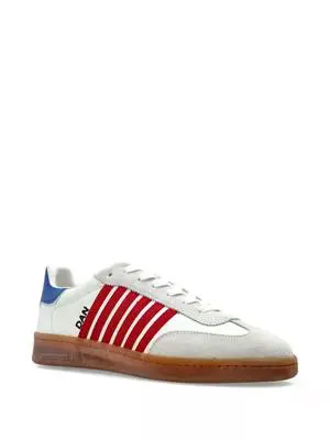 Dsquared2 Boxer Striped Leather Sneakers
