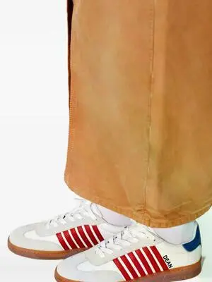 Dsquared2 Boxer Striped Leather Sneakers