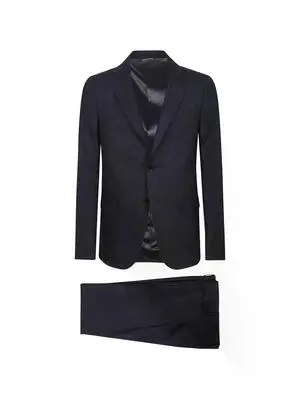 Zegna Long-sleeves Suit - Blue