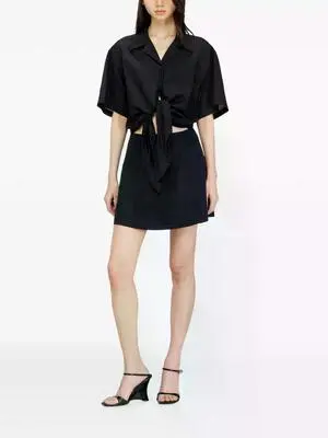 DIESEL® Stall Tie-front Mini Dress - Black
