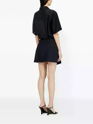 DIESEL® Stall Tie-front Mini Dress - Black