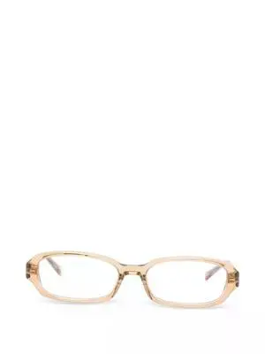 Saint Laurent Rectangle-frame Eyeglasses - Brown