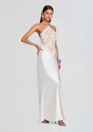 Retrofete Constanza Lace Maxi Dress - Ivory