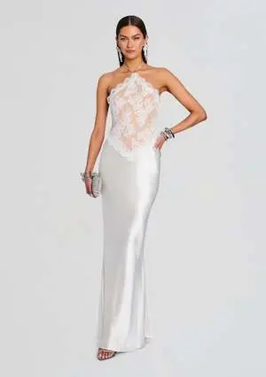 Retrofete Constanza Lace Maxi Dress - Ivory