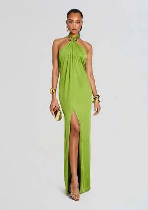 Retrofete Becs Dress - Kiwi/gold