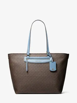 Michael Kors Jet Set Travel Extra-large Signature Logo Tote Bag - Blue