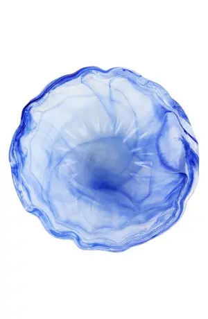 VIETRI Onda Cobalt Glass Small Bowl - Blue