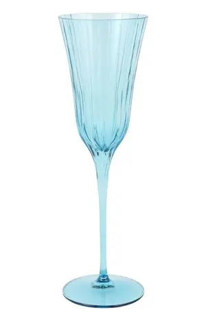 VIETRI Natalia Teal Champagne Glass - Blue