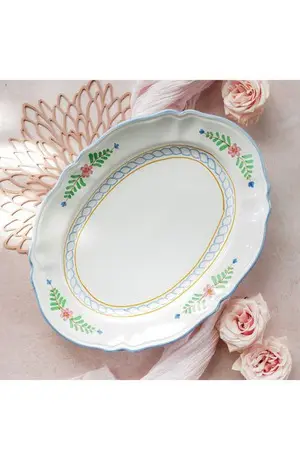 VIETRI Bella Rose Oval Platter
