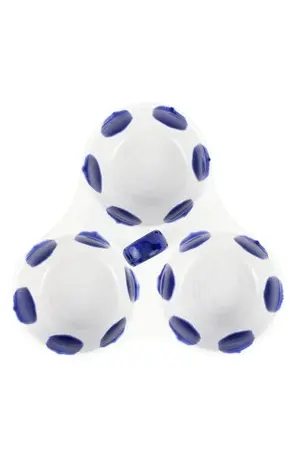 VIETRI Santorini Dot Three-part Server