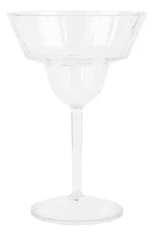 VIETRI Superglass Shatterproof Margarita Glass - Clear