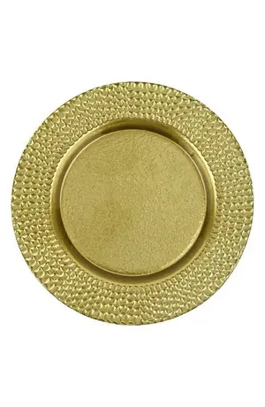 VIETRI Pelli Glass Salad Plate - Gold