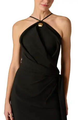 Aidan Mattox Crepe Sheath Dress