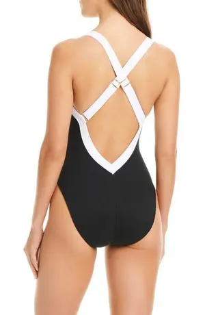 BLEU BY ROD BEATTIE I'm With The Band One-piece Swimsuit - Black