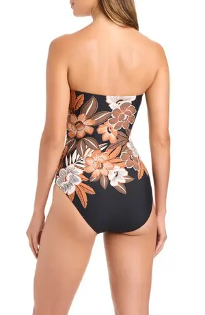 BLEU BY ROD BEATTIE Shirred One-piece Swimsuit - Black