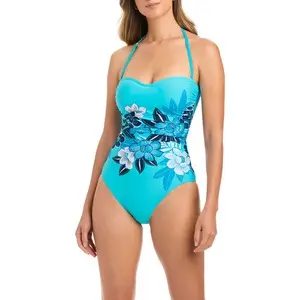 ROD BEATTIE Shirred One-piece Swimsuit - Waterfall