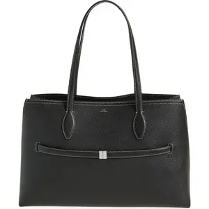 TOTEME Lounge Belted Leather Tote - Black