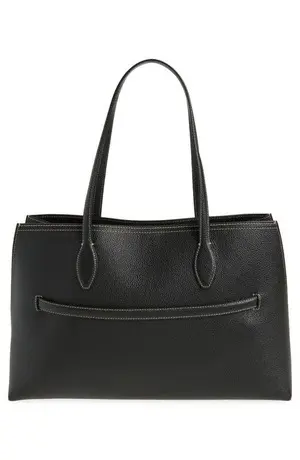 TOTEME Lounge Belted Leather Tote - Black