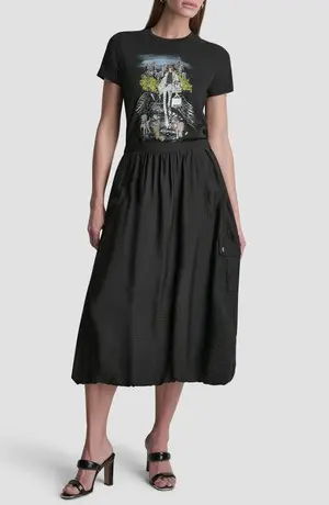 Dkny Bubble Cargo Midi Skirt