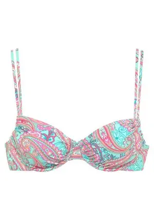 LASCANA Paisley Print Underwire Bikini Top