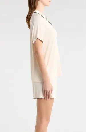 French Connection Scalloped Edge Short Pajamas