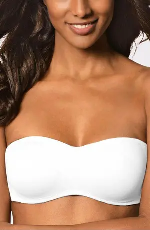 LASCANA Multiway Clear Strap Strapless T-shirt Bra - White