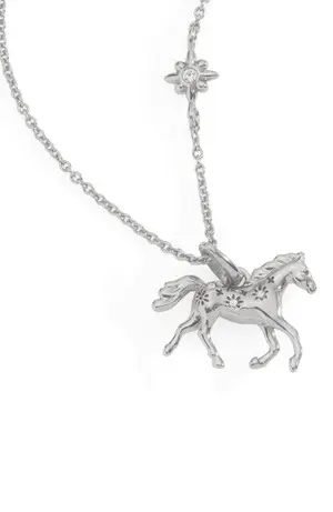 ALEX AND ANI Horse Pendant Necklace