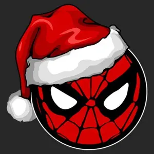 MARVEL: SPIDER-MAN Marvel Masked Hero Santa Hat Icon T Shirt