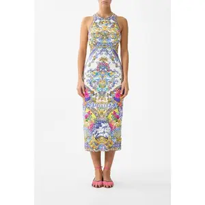 Camilla Printed Jersey Tank Dress - España Nirvana