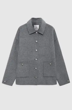 ANINE BING Cashmere Luca Jacket - Heather Grey