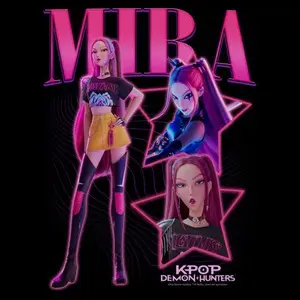 KPOP DEMON HUNTERS Mira Super Star Logo Lightweight Hoodie