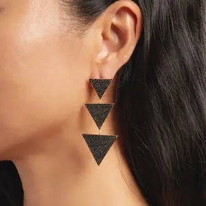 NICKHO REY Megan Earrings - Black/gold