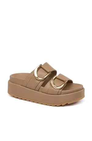 J/SLIDES NYC Sierra Platform Sandal - Nude