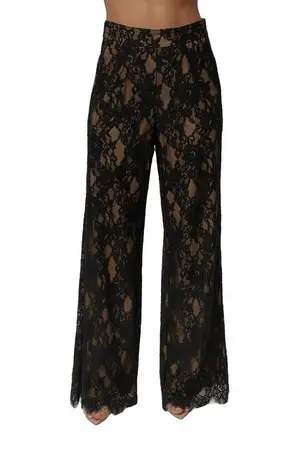 JLUXLABEL Forever Crush Lace Pant - Black