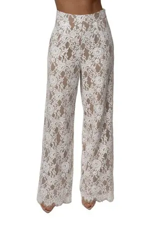 JLUXLABEL Forever Crush Lace Pant White