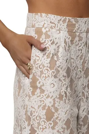 JLUXLABEL Lace Wide-leg Pant