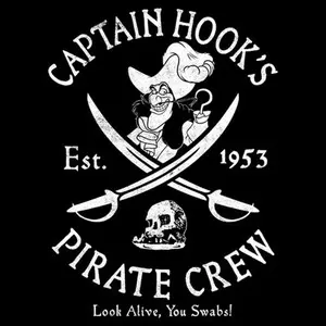 PETER PAN Captain Hook's Pirate Crew Short Sleeve Graphic T-shirt