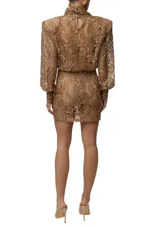 JLUXLABEL Lace Bodysuit And Mini Skirt Set
