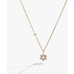 ALEX AND ANI Star Of David Pendant Necklace - Gold